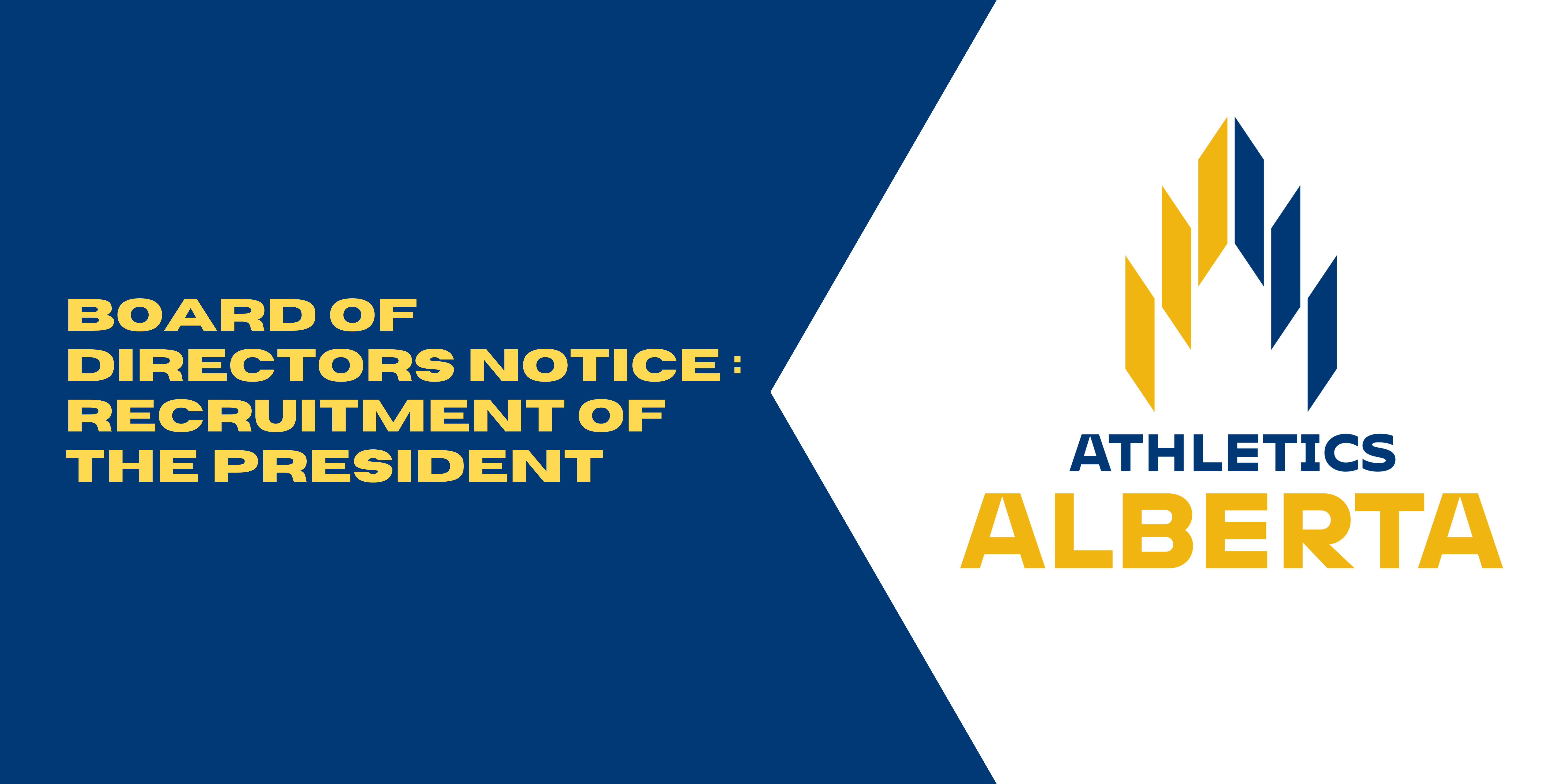 Board of Directors Notice - Athletics Alberta